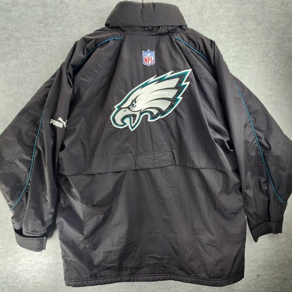 Puma | Jackets & Coats | Philadelphia Eagles Jacket Mens Xl Black Parka ...